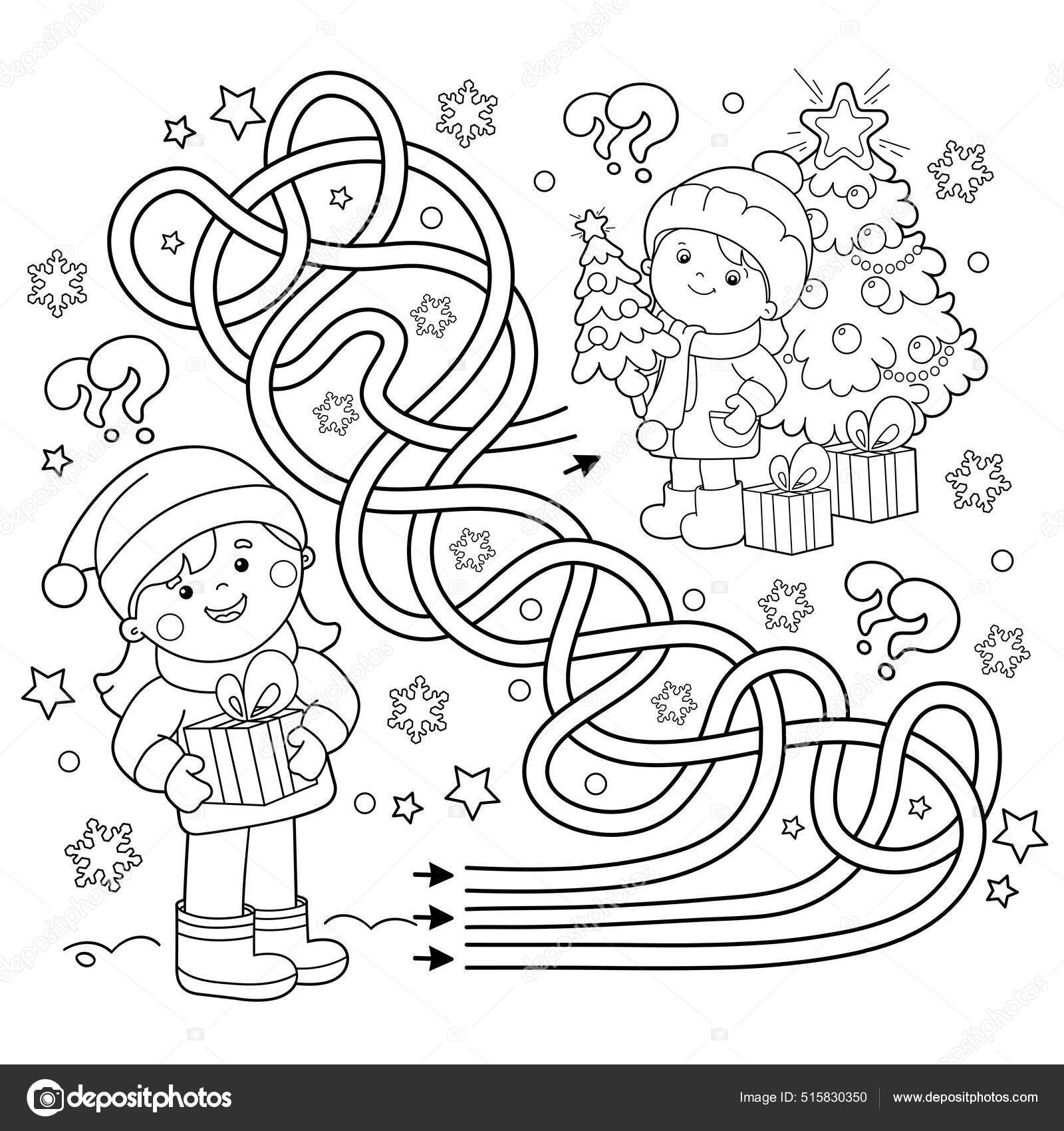 Vettoriale stockLabirinto Gioco Del Labirinto Puzzle Strada ...