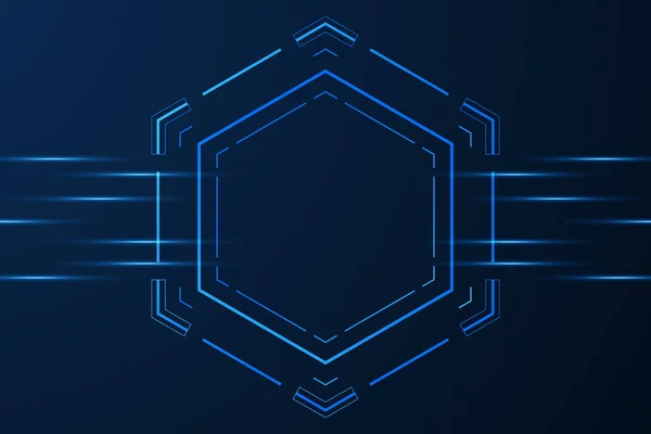 Vector Sci Hexagonal Futuristic Pattern Innovation Future Technology ...