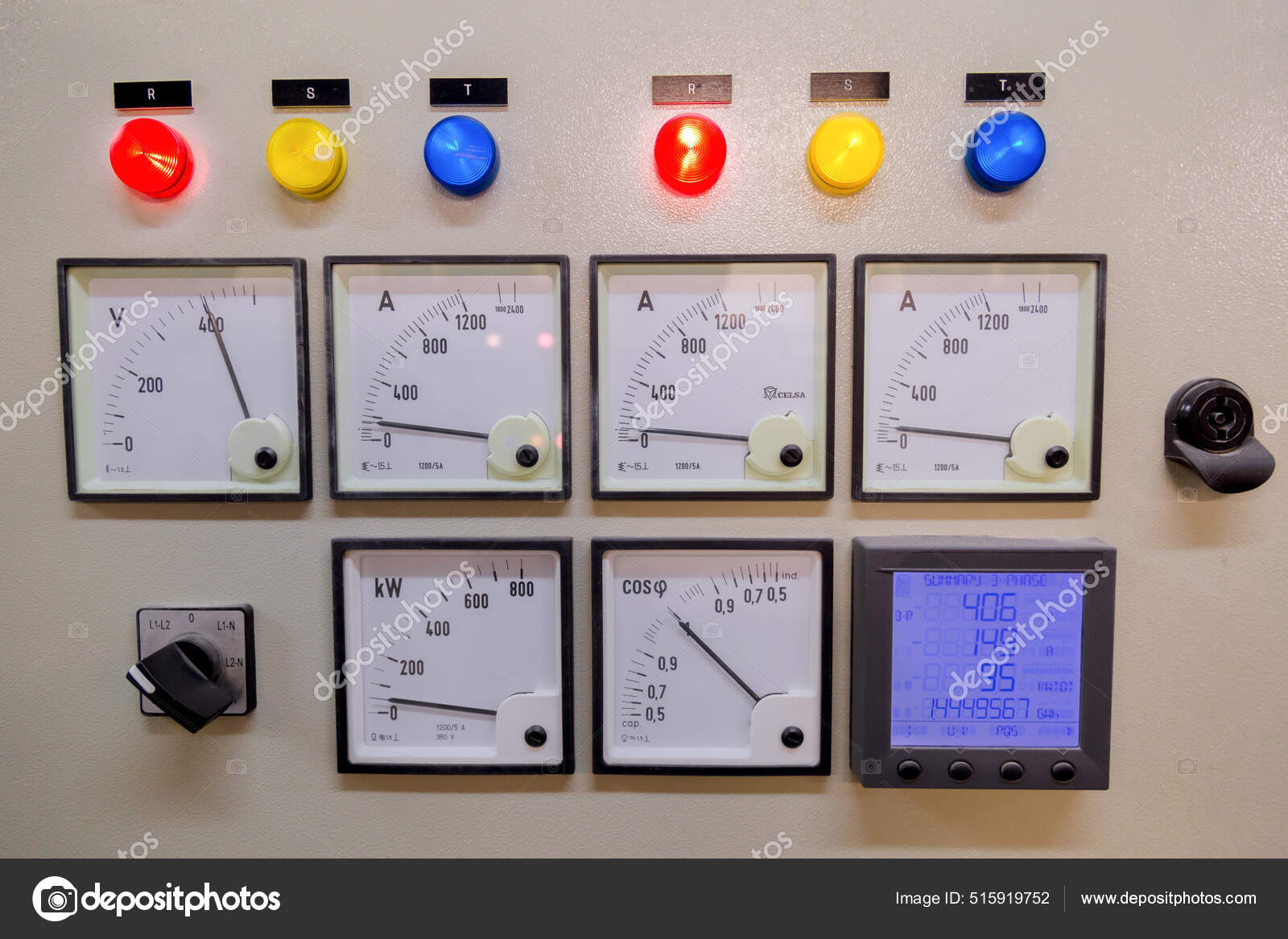 Electrical Control Panel Factory Control Panel — Stock Photo © A ...