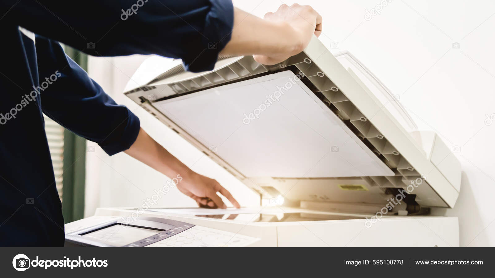 Business People Keypad Hand Panel Printer Printer Scanner Laser Copier ...