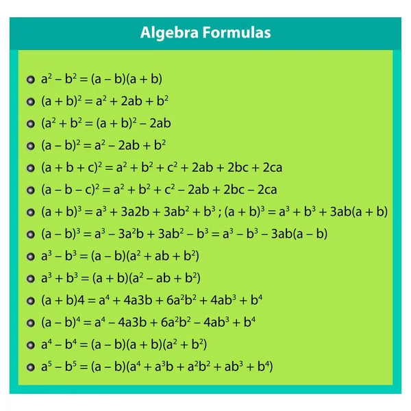 Algebra formula board Vector Art Stock Images | Depositphotos
