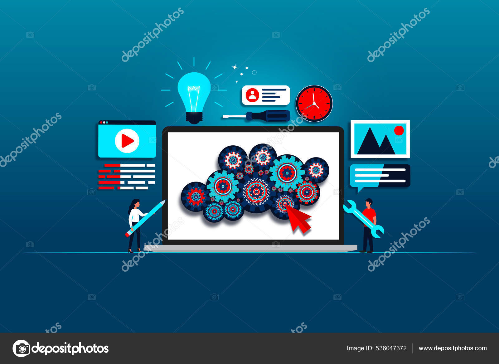 Content Management System Cms Software Stock Illustration by ... Content Management System Cms Software Stock Illustration by ...