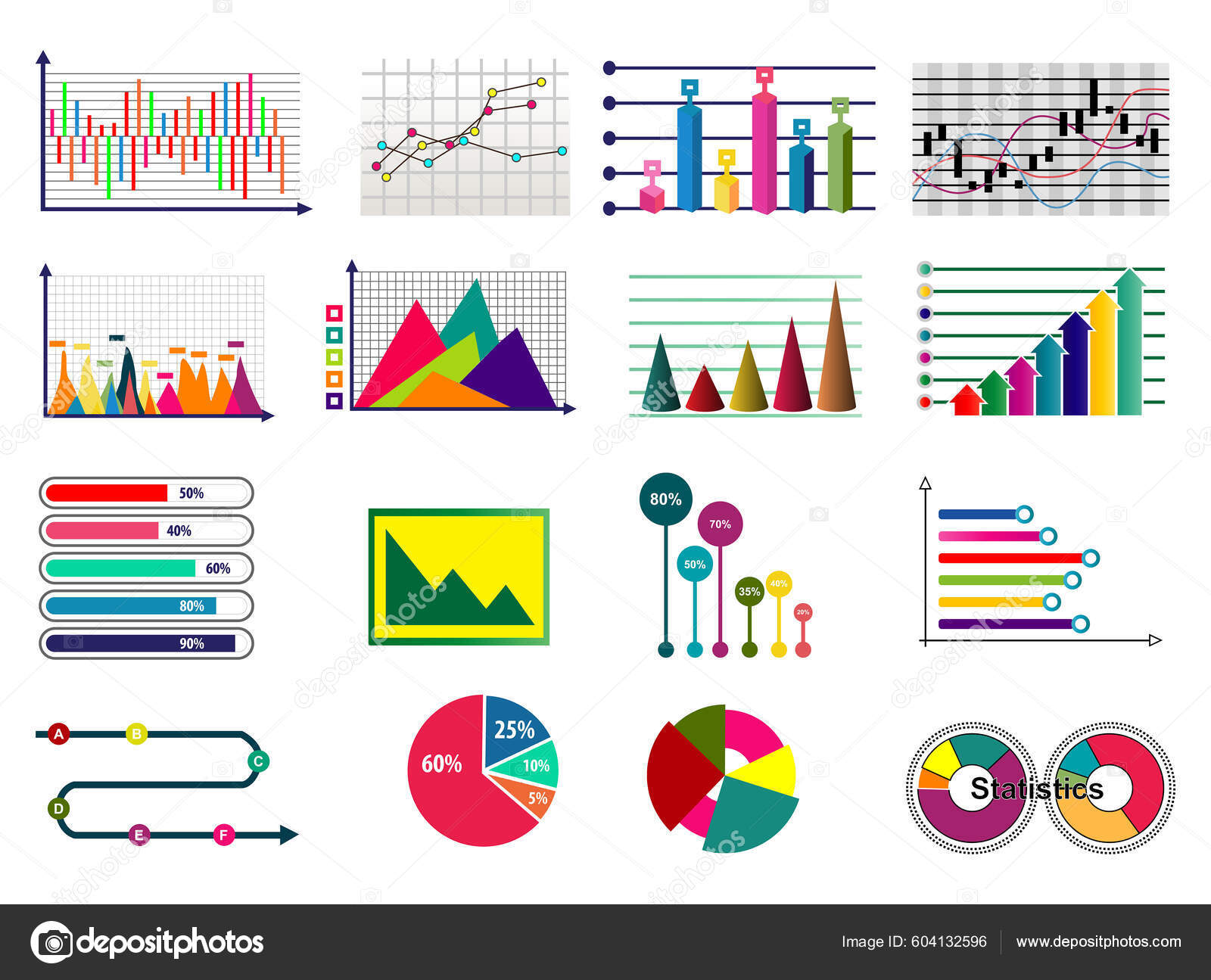 Statistic Diagram Chart Colorful Diagram Chart Graph Elements Vector ... Statistic Diagram Chart Colorful Diagram Chart Graph Elements Vector ...