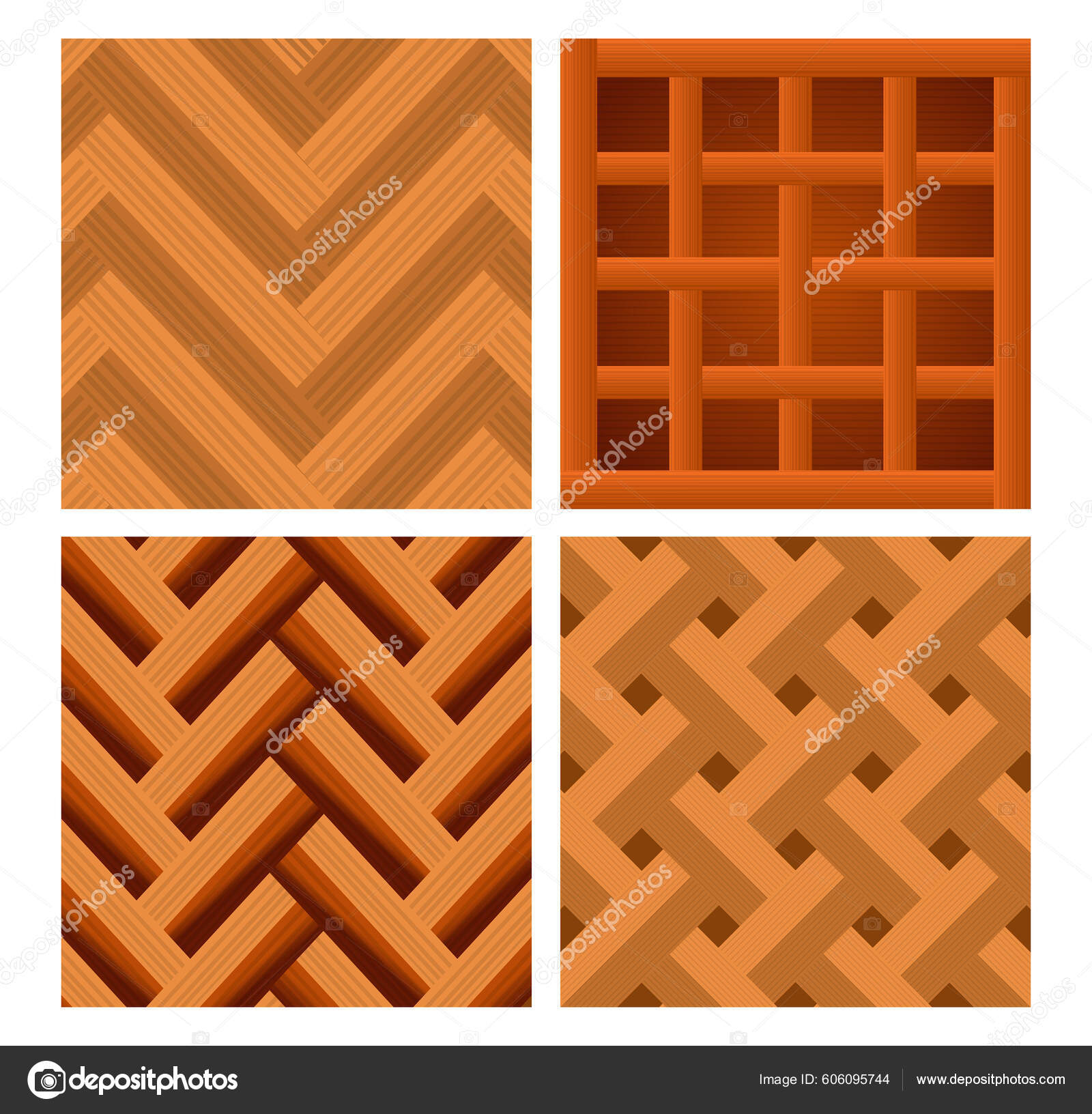 Wooden Parquet Floor Texture Isolated Stock Vector by ©viocontri2021 ...
