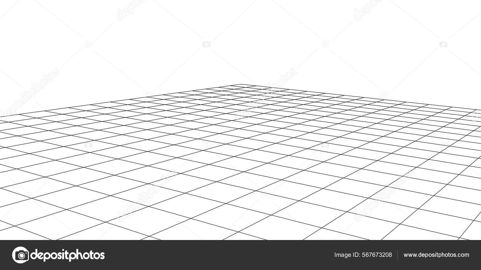 Vector Perspective Grid Digital Cyberspace Network Connection Structure ...