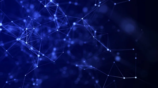 Fondo geométrico abstracto con puntos de conexión y líneas. Fondo ...