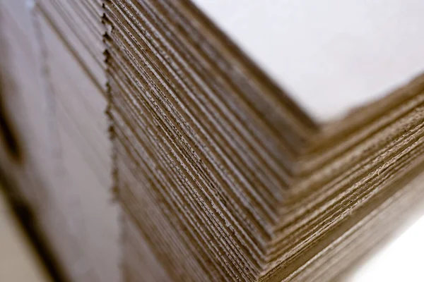 Folding Cardboard Boxes Perforated Sheets Corrugated Cardboard Stacked ...