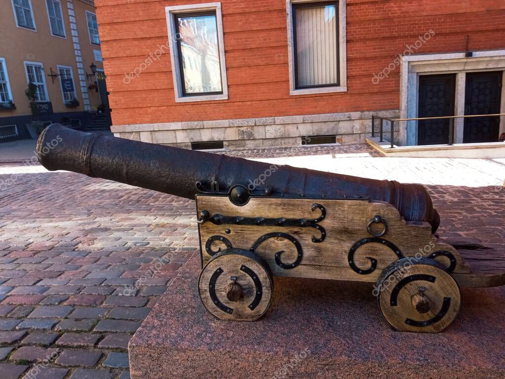 La vecriga del casco antiguo. Paisaje urbano. Edificios.Lugares ...