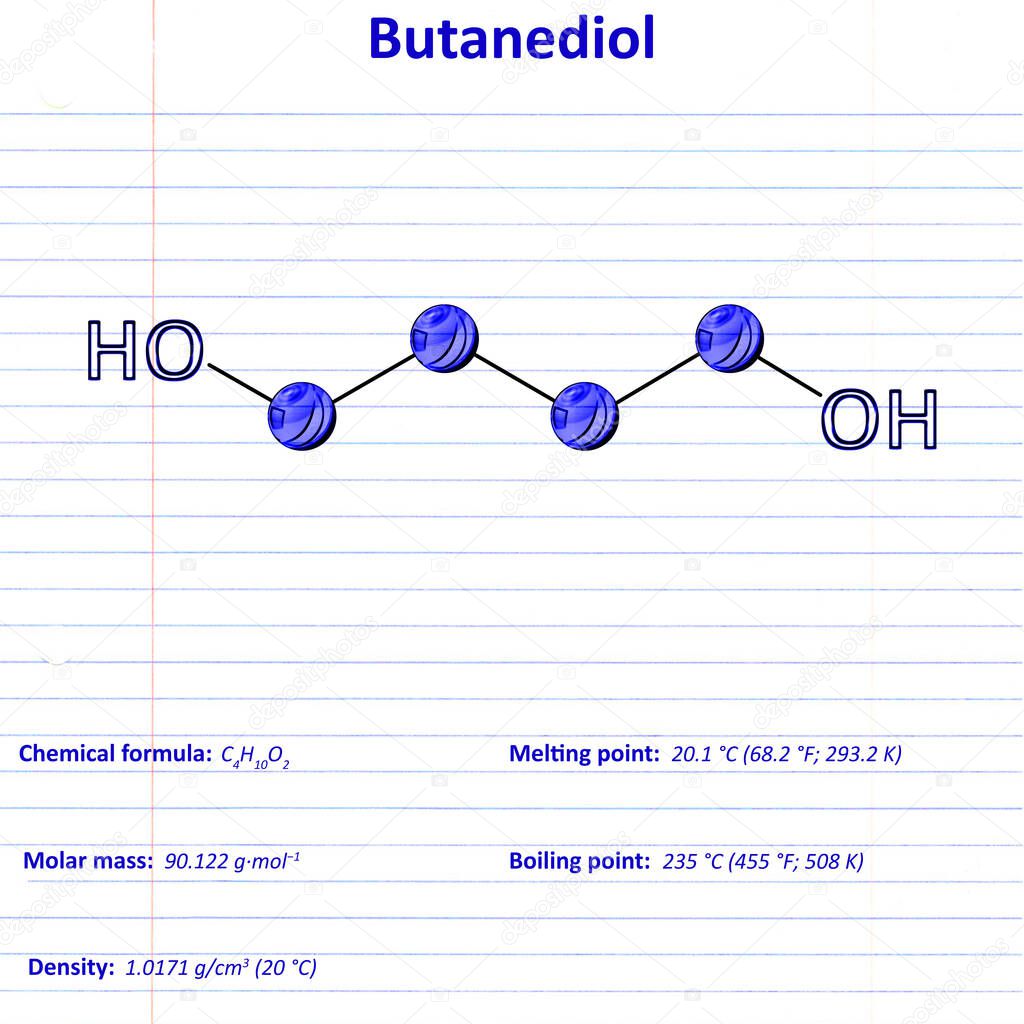 El 1,4-butanodiol, coloquialmente conocido como BD o BDO, es un alcohol ...