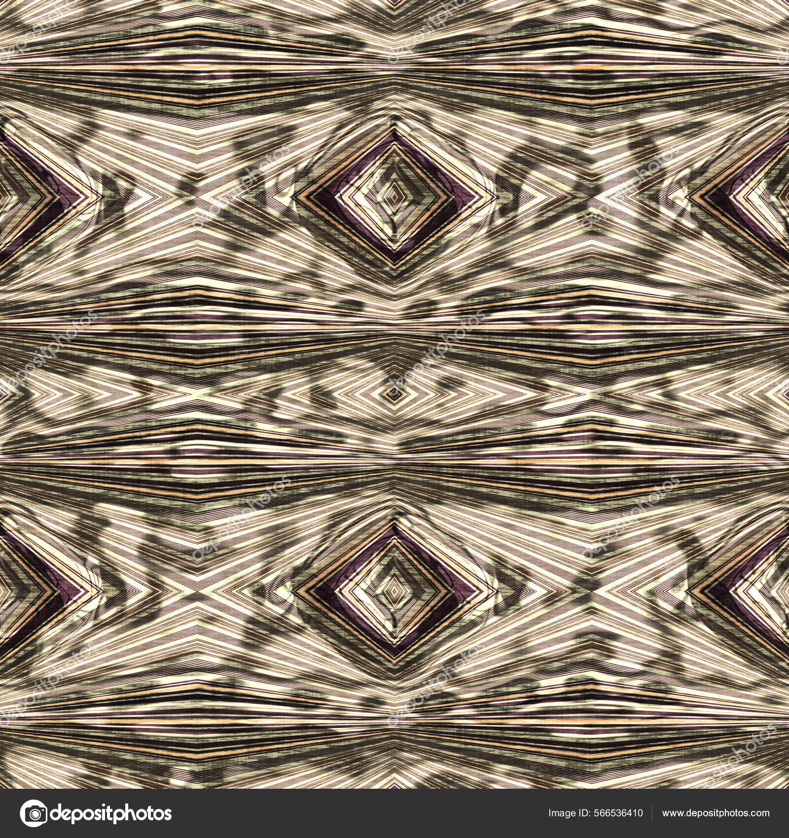 Earthy colours Victorian antique geometric seamless pattern in ...