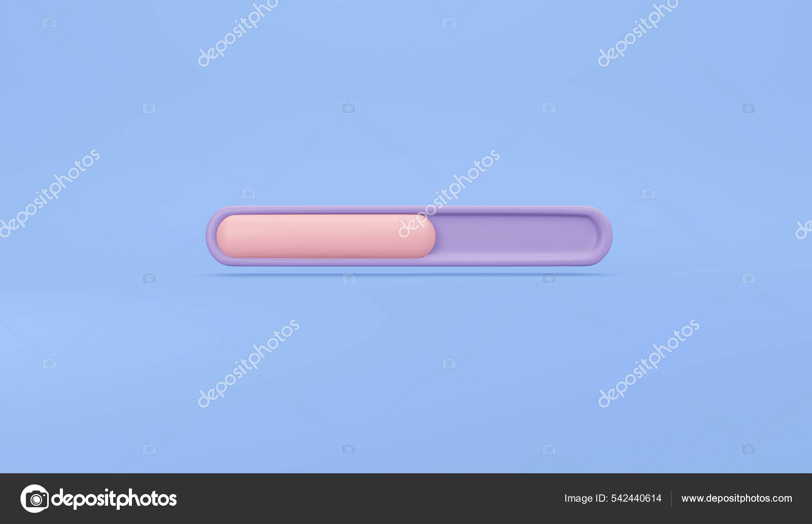 Rendering Loading Bar Icon Background Render Illustration Cartoon Style ...