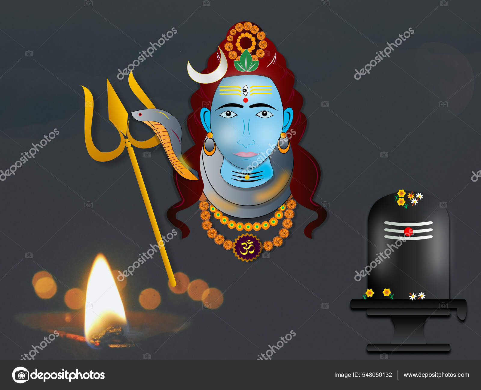 Lord Shiva Shiva Shankar Indian God Stock Illustration by ...