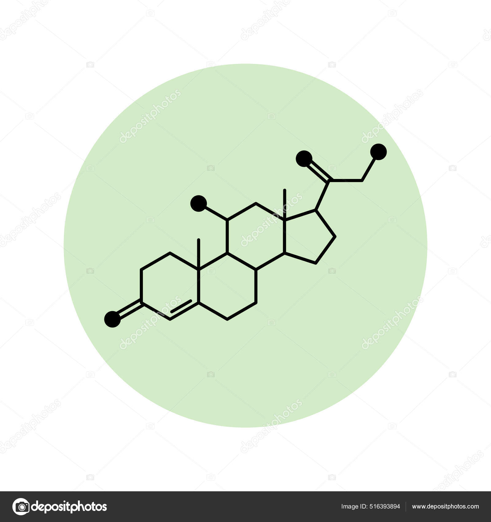 Cortisol chimical formula Stock Vector Image by ©Pikovit #516393894