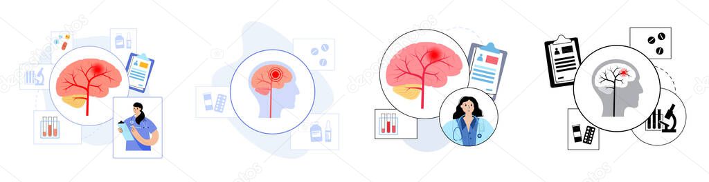 Choroba apoplektyczna Vector Art Stock Images | Depositphotos