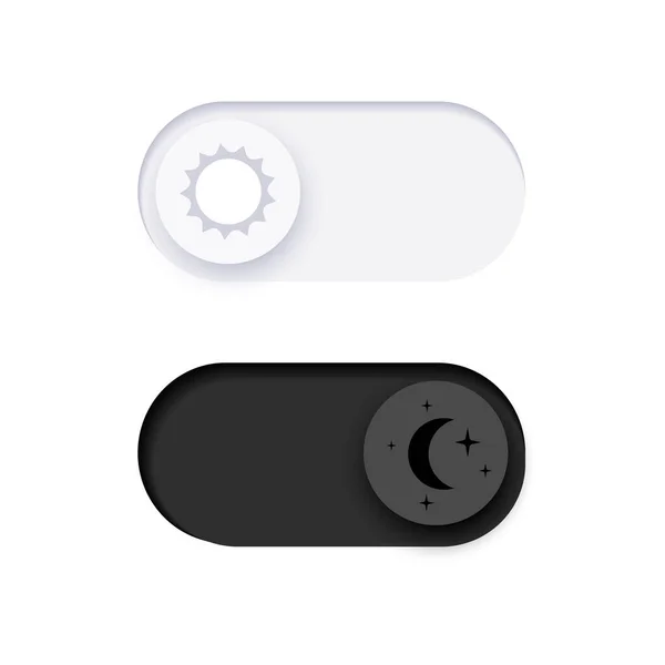 Switch Element Button Light Dark Theme Digital Toggle Symbol Day Stock