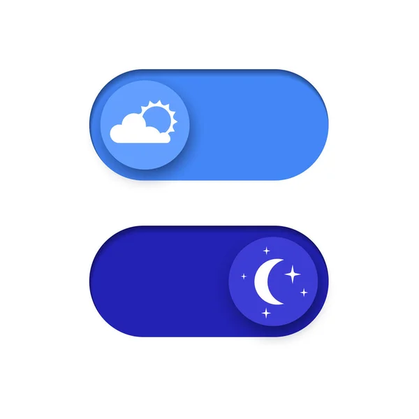 Switch Element Button Light Dark Theme Digital Toggle Symbol Day Stock