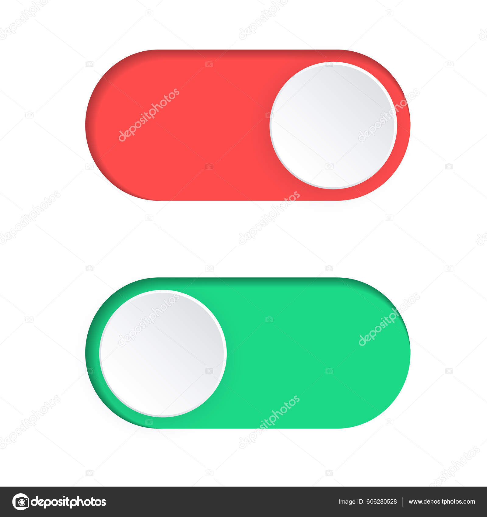 Switch Element Button Enable Disable Toggle Symbol Mode Icon Application Stock Vector Image By