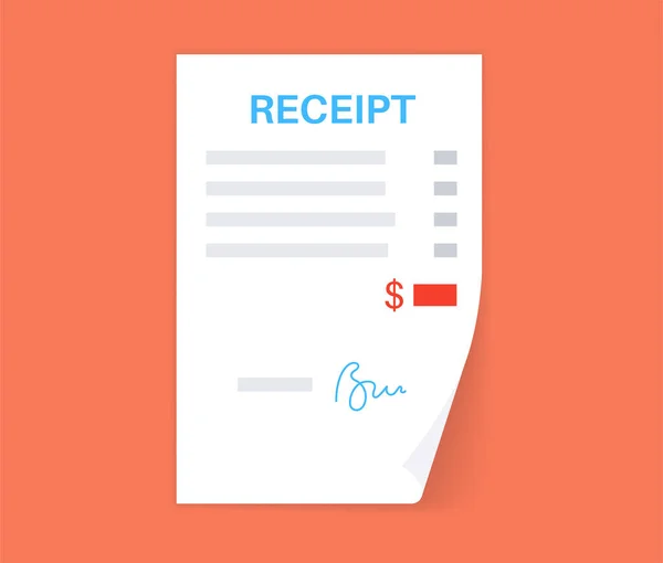 Invoice Template Document Text Stamp Seal Signature Payment Mockup ...