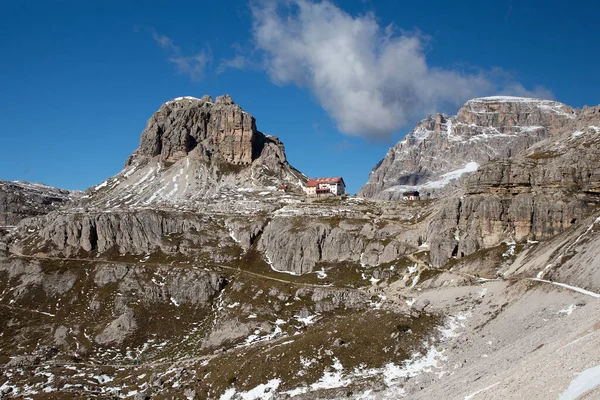 Three Peaks Lavaredo Dreizinnenhtte Refuge Antonio Locatelli Dolomites ...