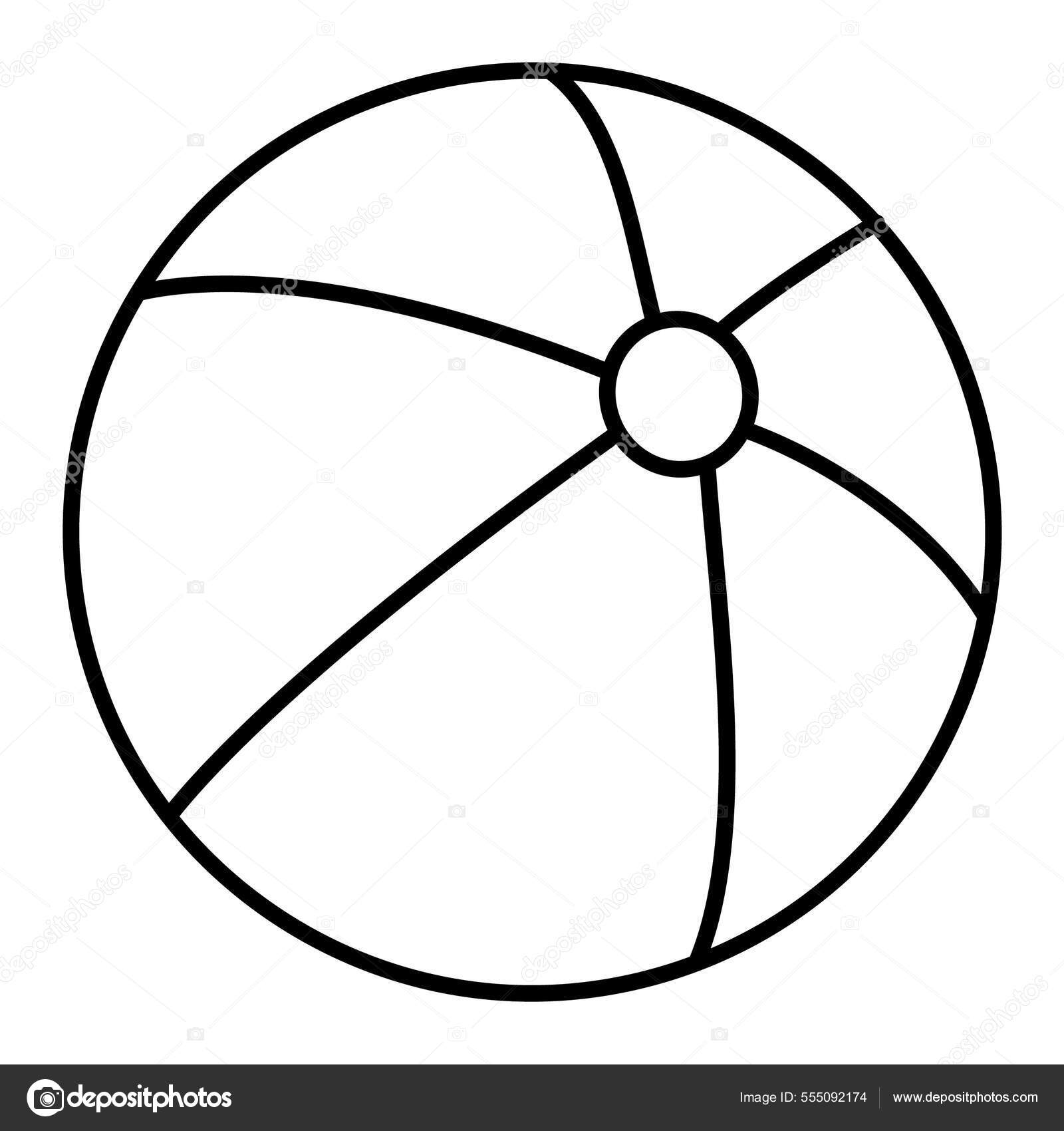 Beach Ball Outline
