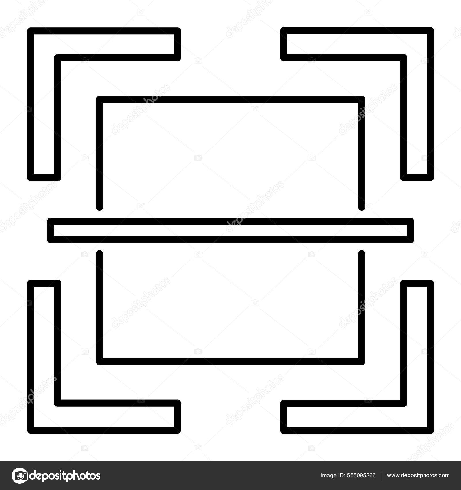 Line Art Icon Outline Illustration Black White Vector Icons Web Stock ...