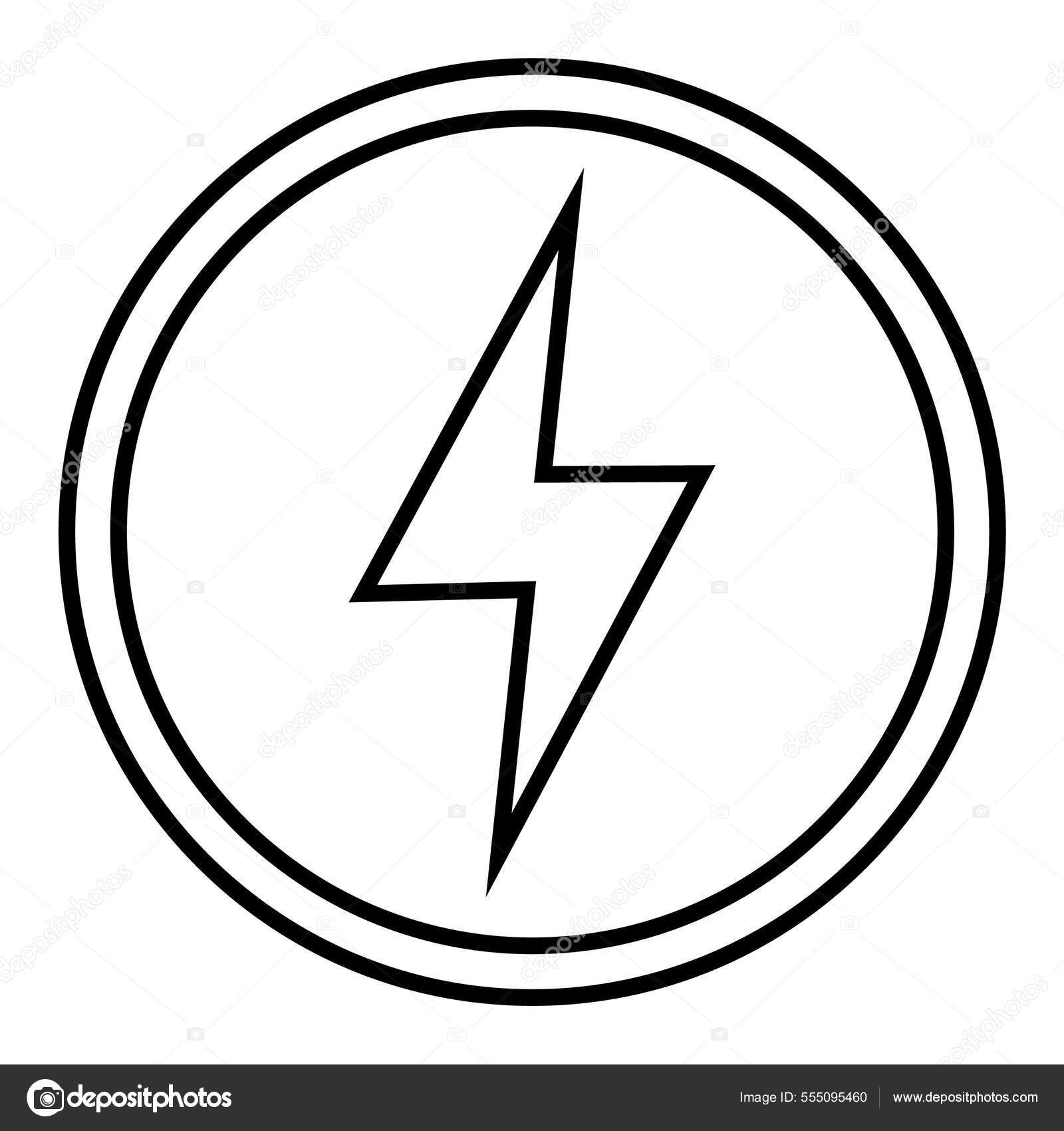 Lightning Icon Vector Illustration Stock Vector by ©MuhammadAtiq 555095460