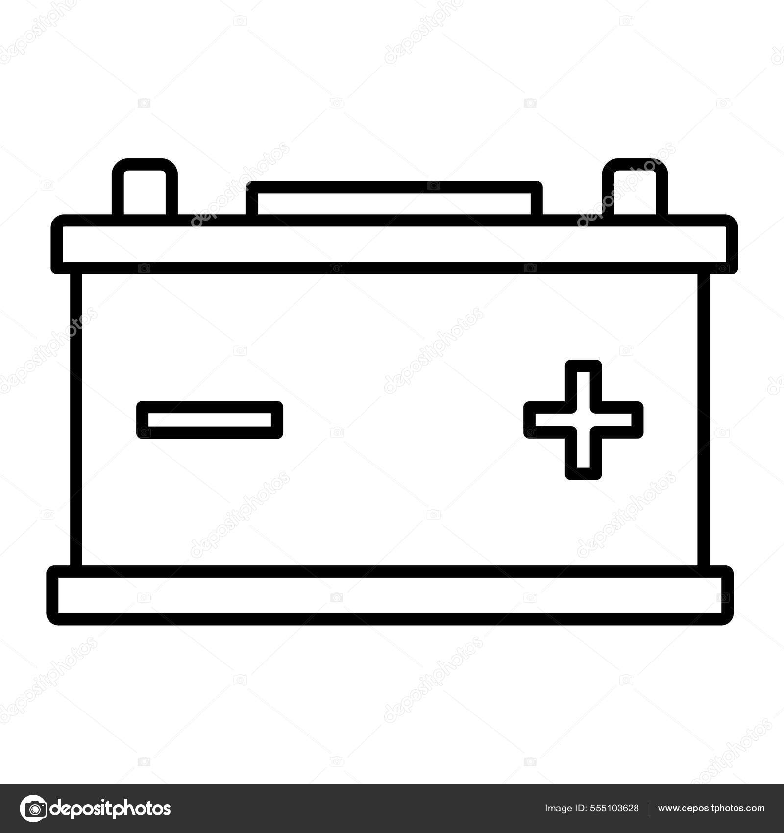 Car Battery Drawing