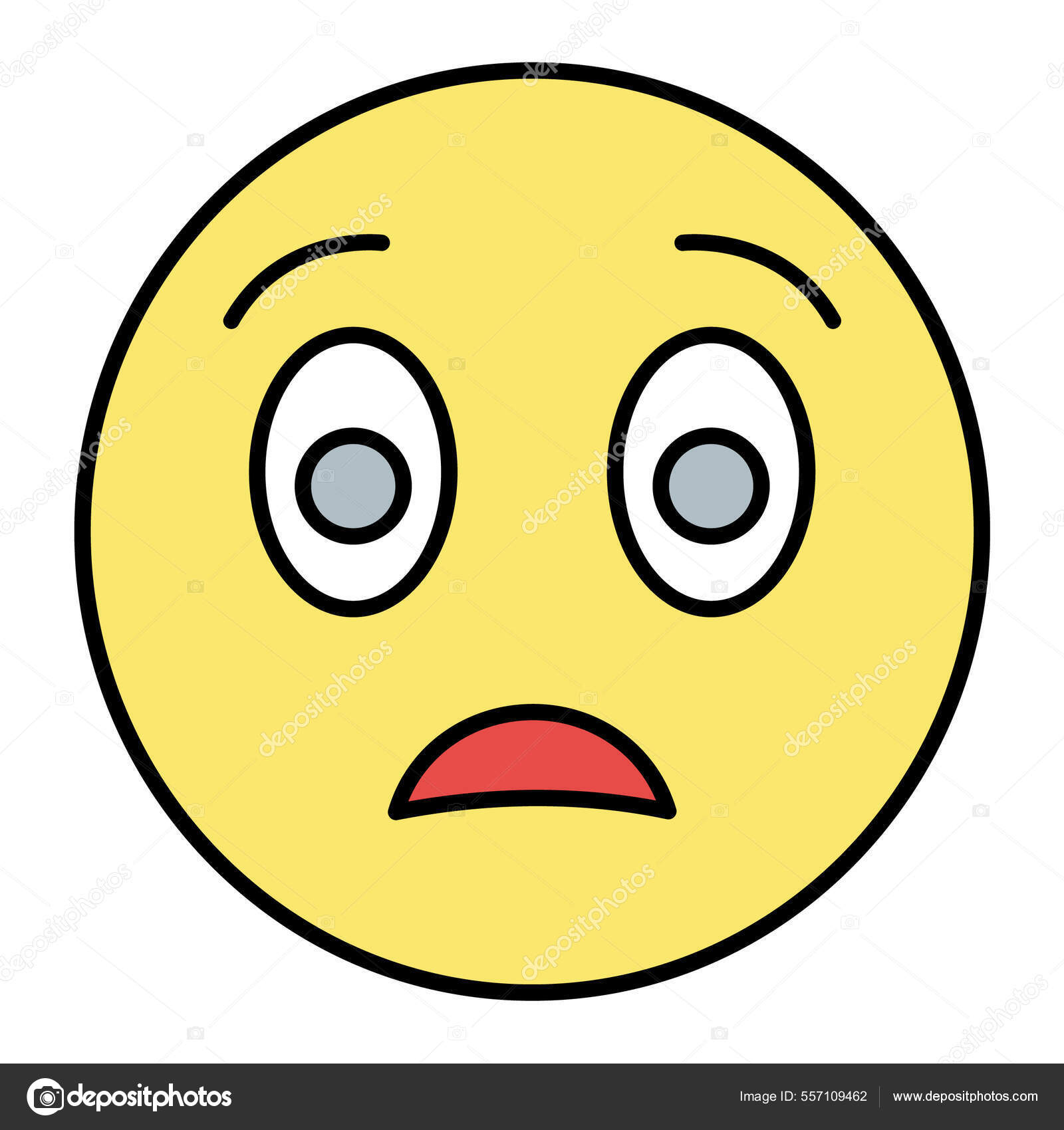 Faccina Triste Emoticon Icona Cartone Animato Emoticon Sorriso Icone ...