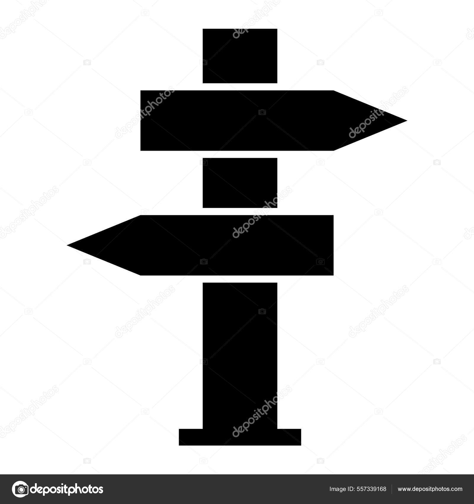 Direction Arrow Icon Simple Illustration Road Signs Vector Icons Web ...