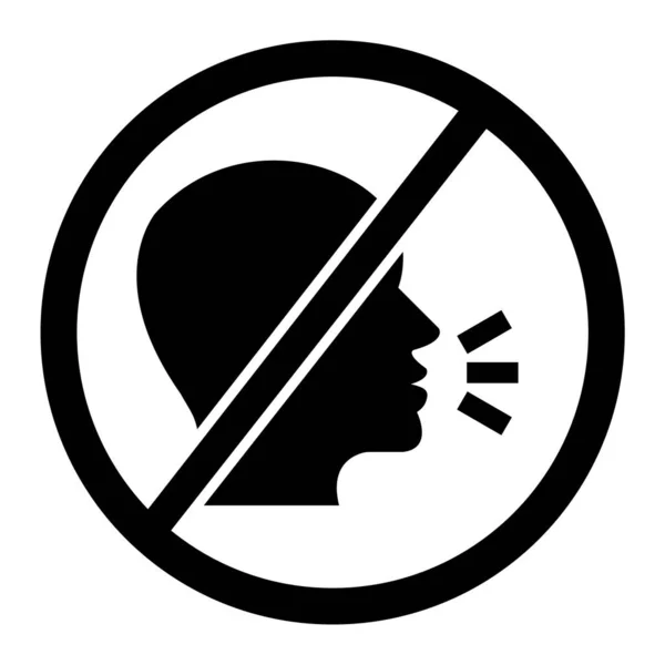 No Shouting Clipart