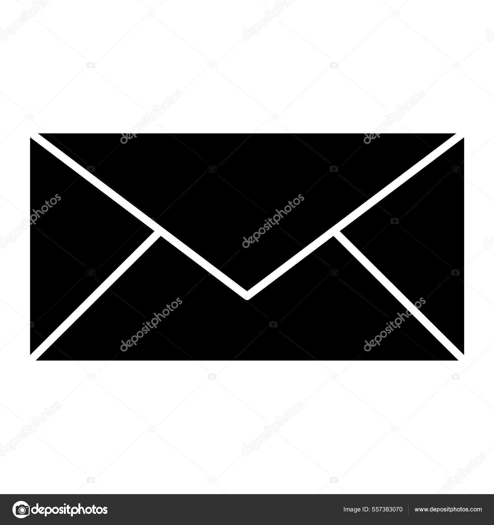 Envelope Icon Vector Isolated White Background Your Web Mobile App ...