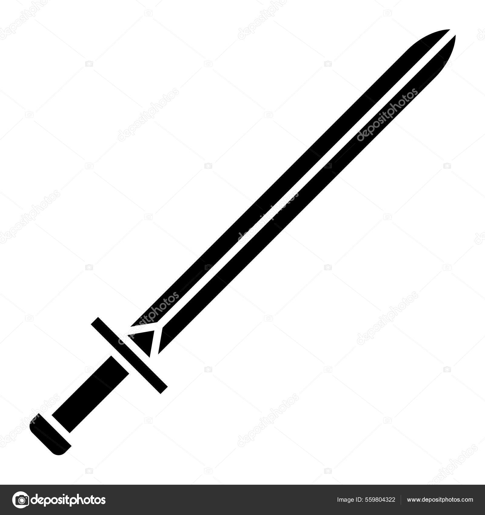 Icono De Espada Vertical