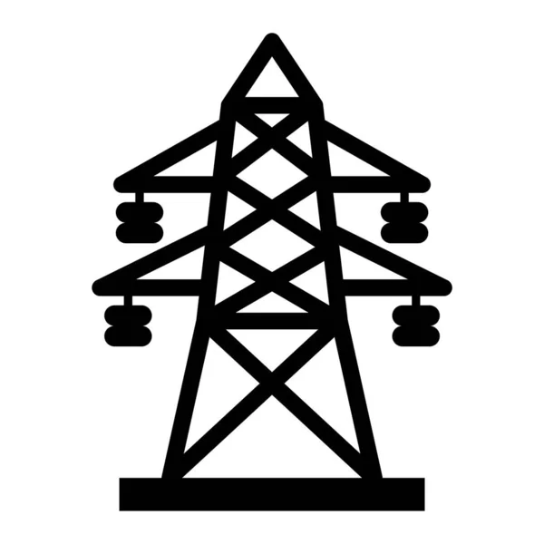 Electric Power Tower Icon Outline Illustration Electricity Energy ...