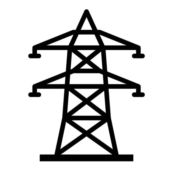 Electric Power Tower Icon Outline Illustration Electricity Energy ...
