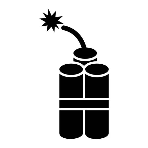 icono de bomba. ilustración simple del símbolo de vector de dinamita ...