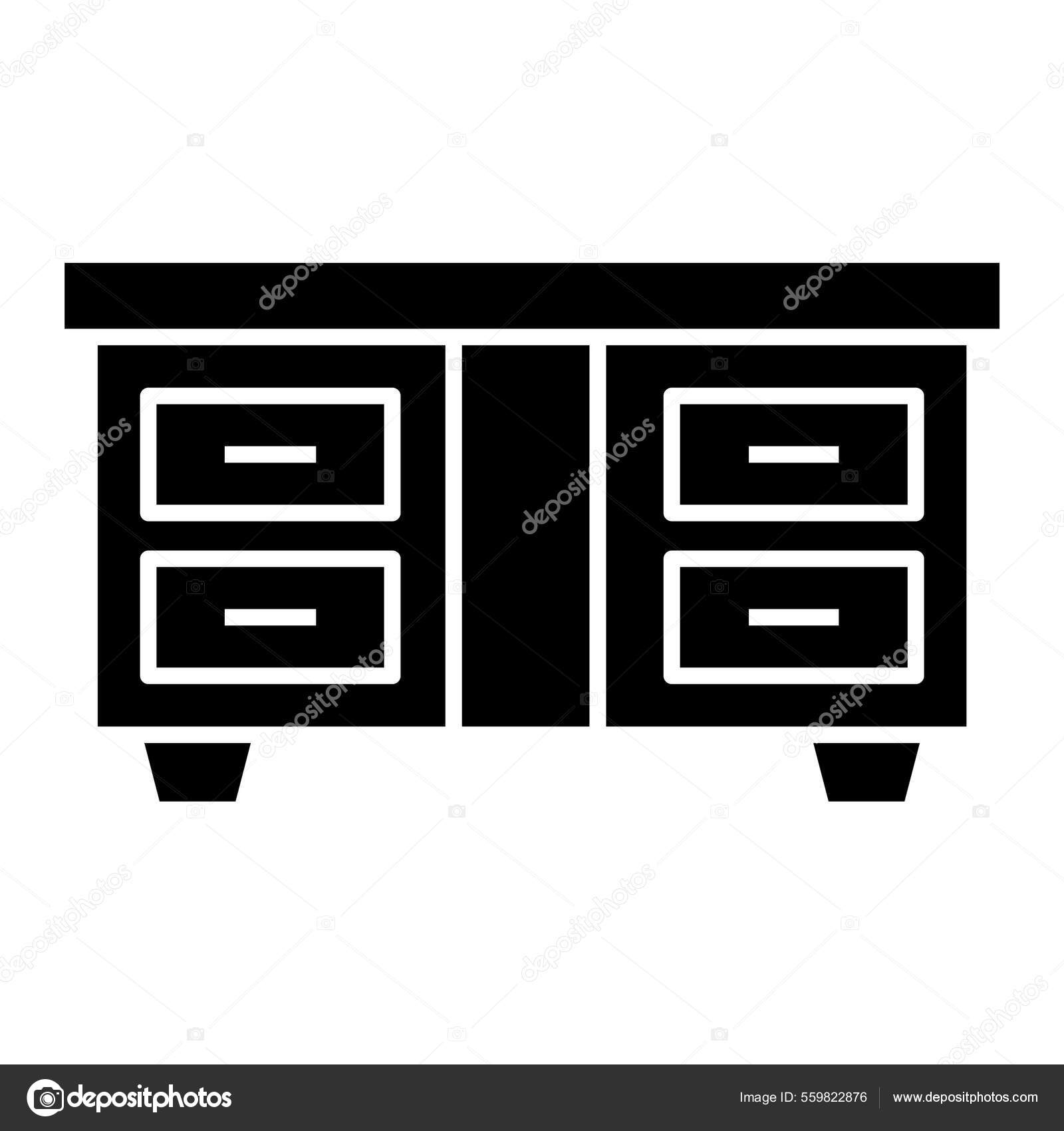 Cabinet Icon Vector Illustration Stock Vector by ©MuhammadAtiq 559822876