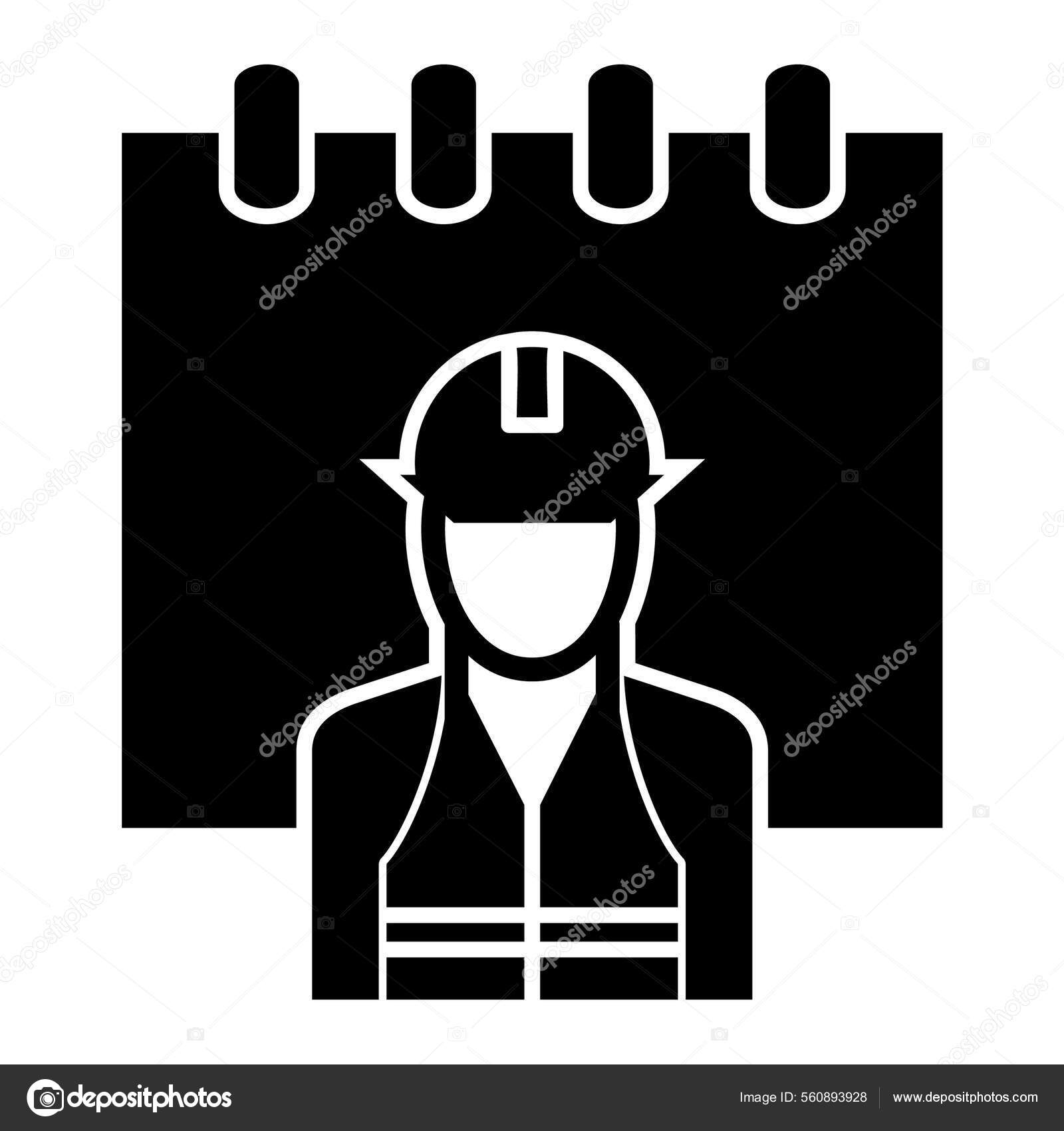 Construction Worker Icon Outline Illustration Builder Vector Icons Web ...
