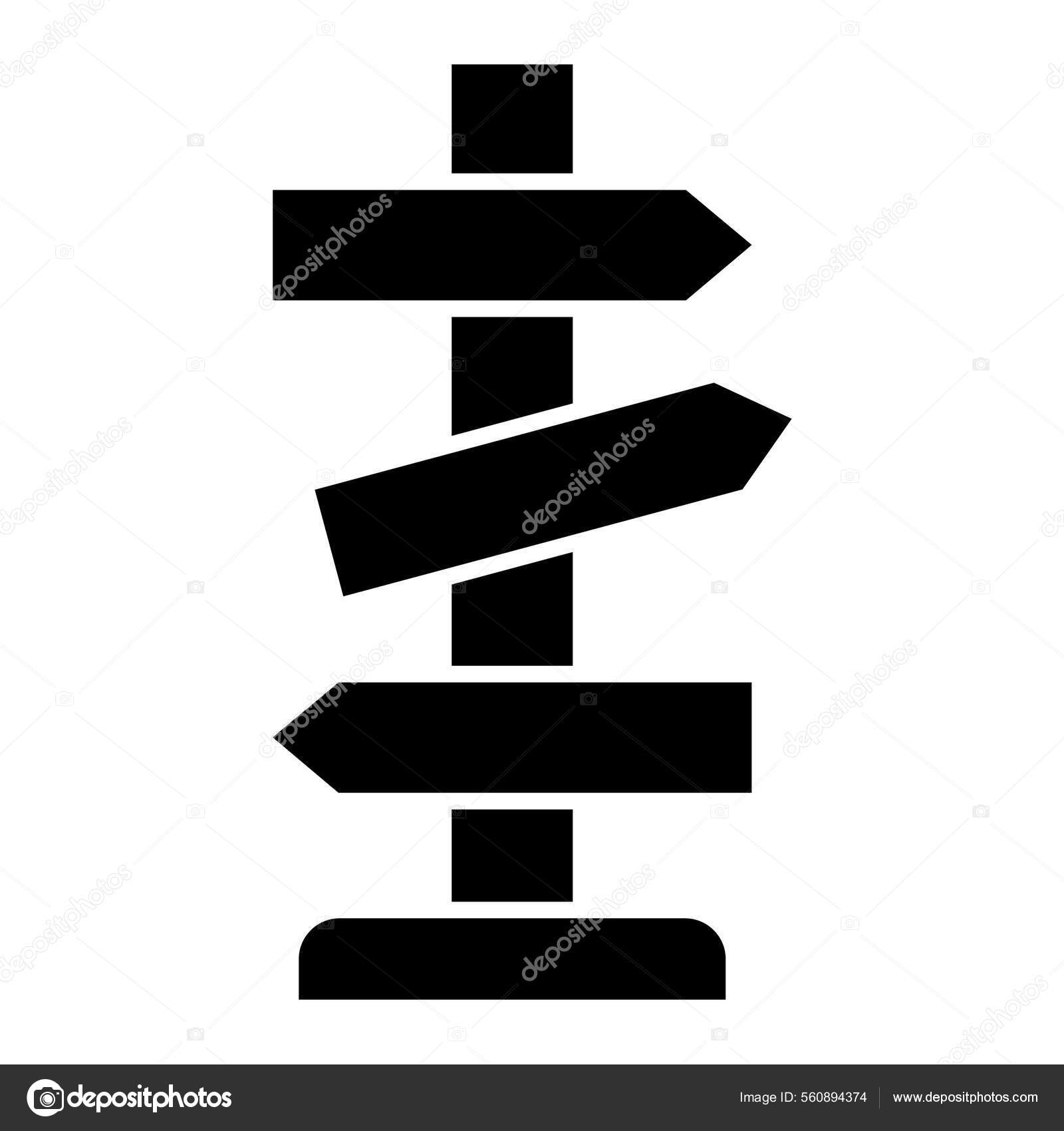 Road Sign Simple Design Stock Vector by ©MuhammadAtiq 560894374