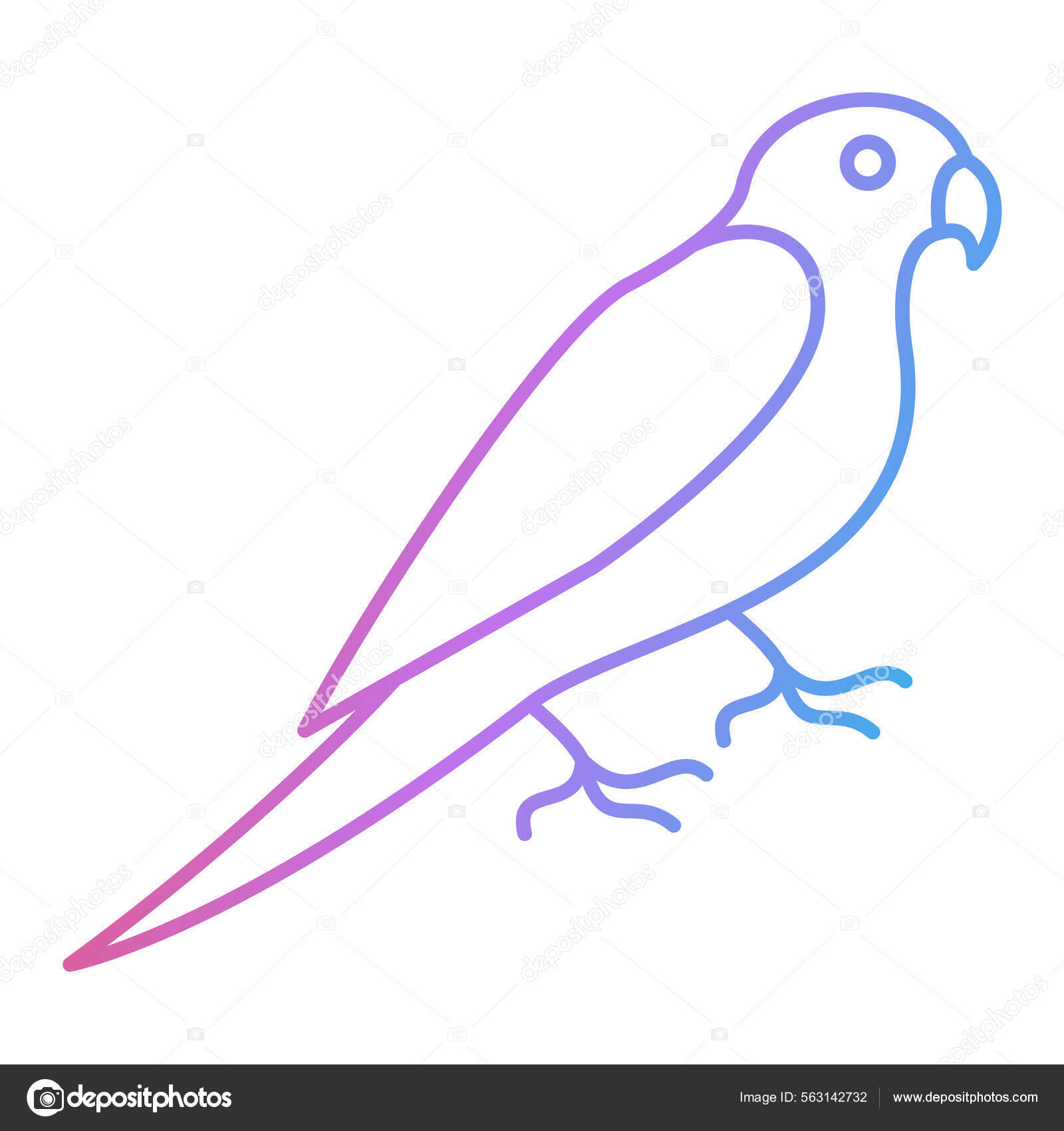 Bird Icon Vector Illustration Stock Vector by ©MuhammadAtiq 563142732