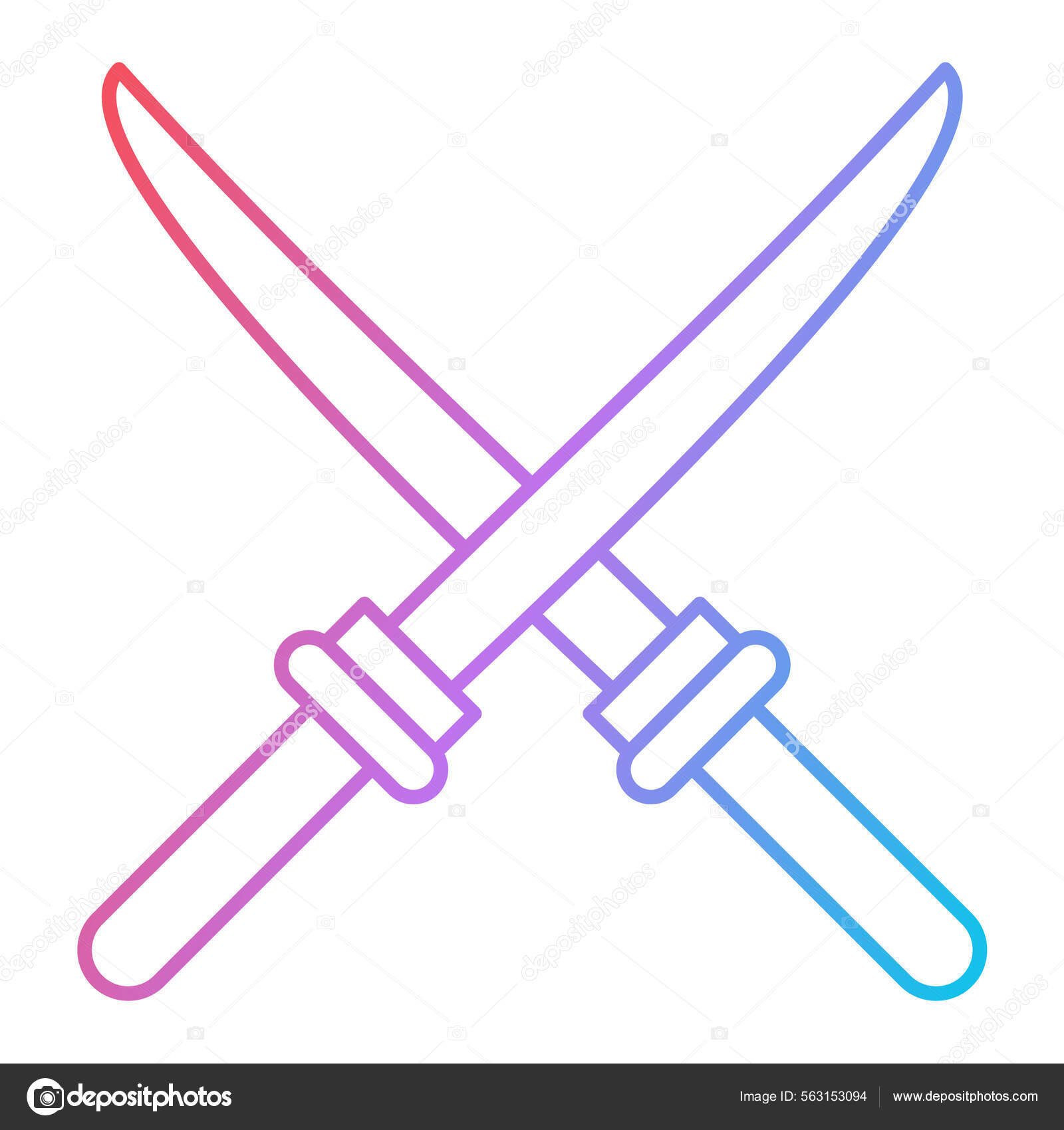 Sword Icon Vector Illustration Stock Vector by ©MuhammadAtiq 563153094