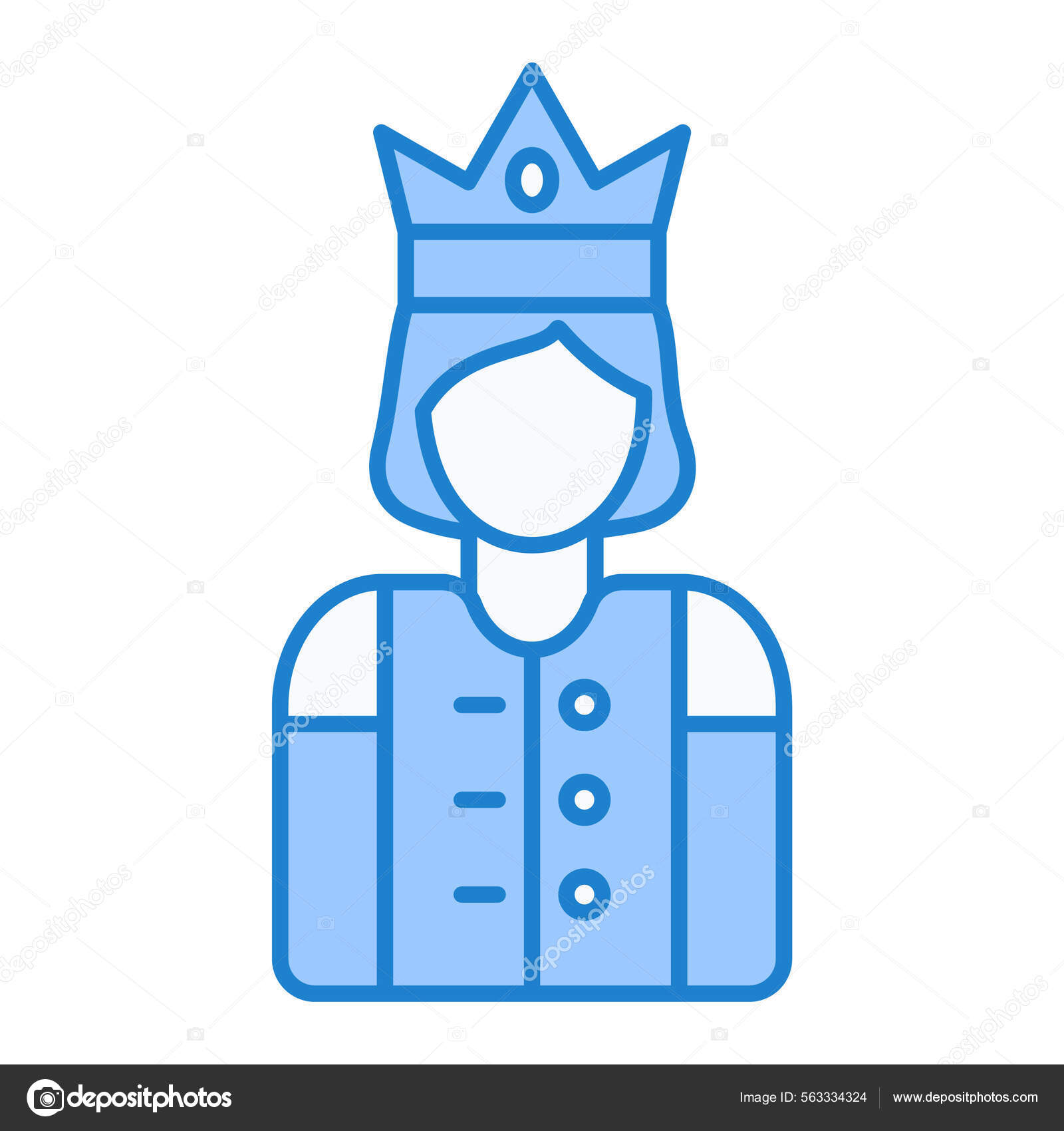 Vector Illustration King Icon Stock Vector Image by ©MuhammadAtiq ...