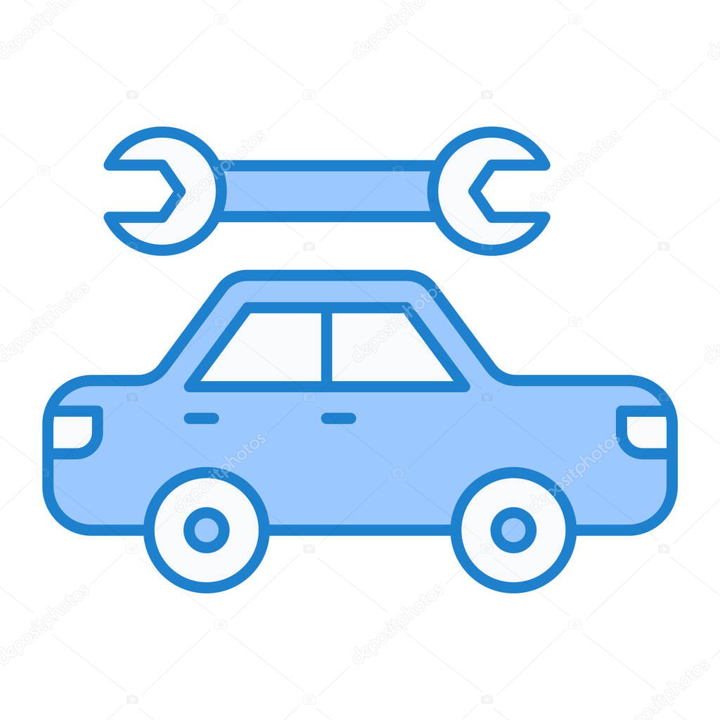 icono de servicio de reparación de coche. esquema ilustración de los ...