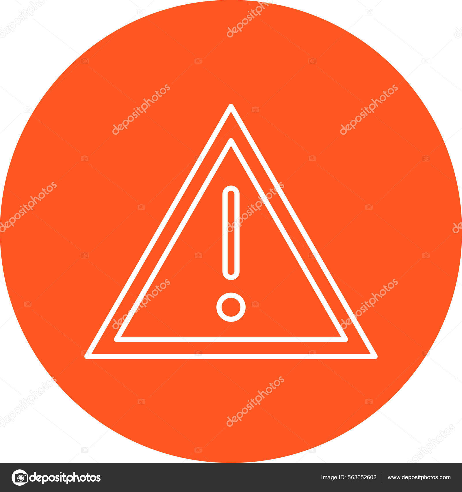Ilustración Vectorial Del Icono Advertencia Vector de stock #563652602 ... Ilustración Vectorial Del Icono Advertencia Vector de stock #563652602 ...