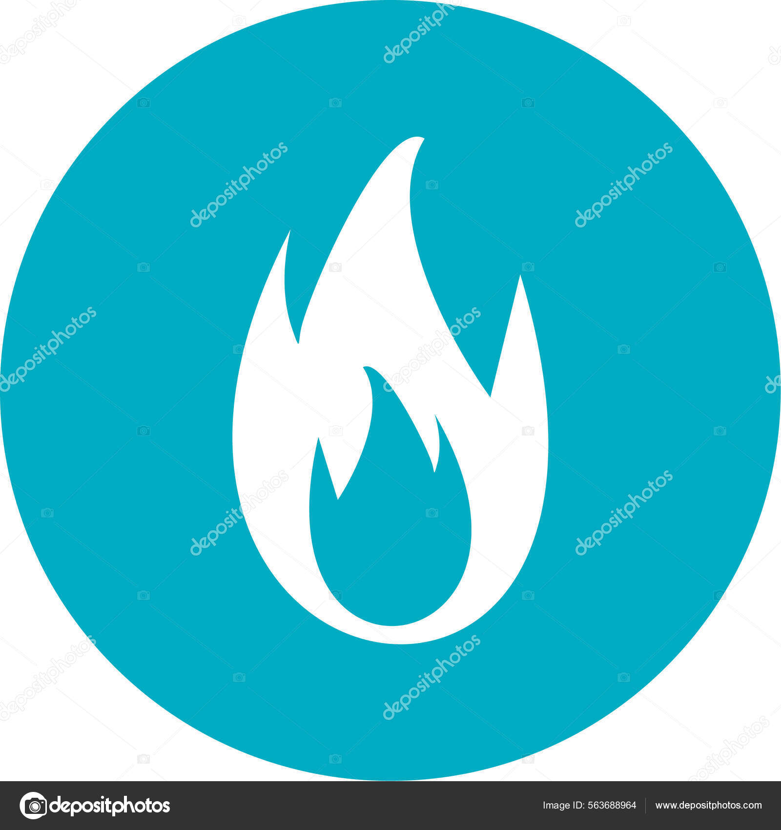 Vector Illustration Fire Icon Stock Vector by ©MuhammadAtiq 563688964