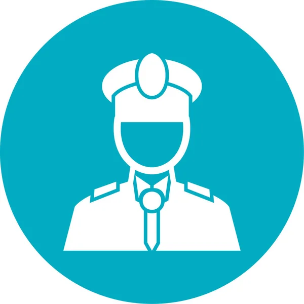 Police Officer Icon Vector Thin Line Sign Isolated Contour Symbol Stock ...