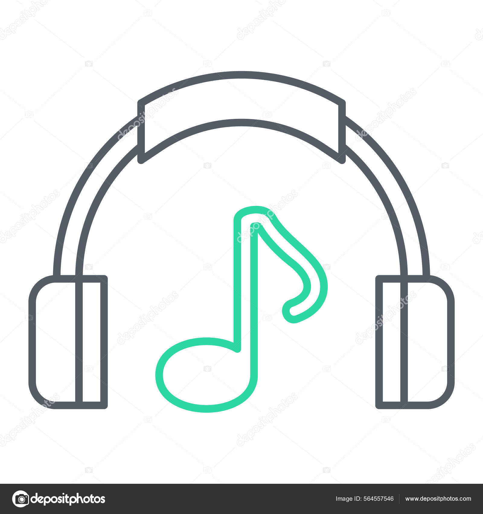Music Icon Line Vector Illustration Stock Vector by ©MuhammadAtiq 564557546