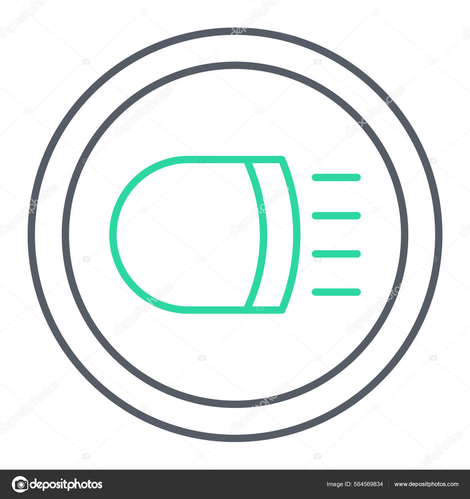 Vector Illustration Single Lack Icon Stock Vector Image by ...
