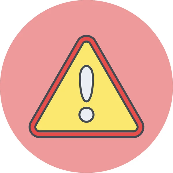 Warning Sign Simple Icon Vector Illustration Stock Vector by ...