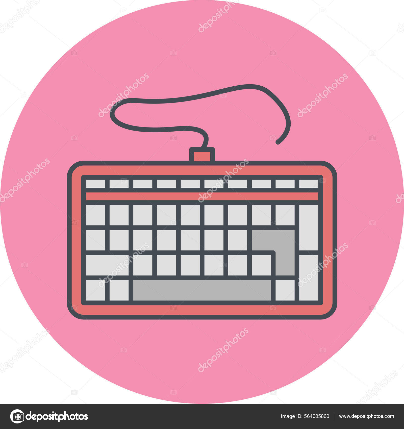 Keyboard Icon Vector Illustration Stock Vector by ©MuhammadAtiq 564605860