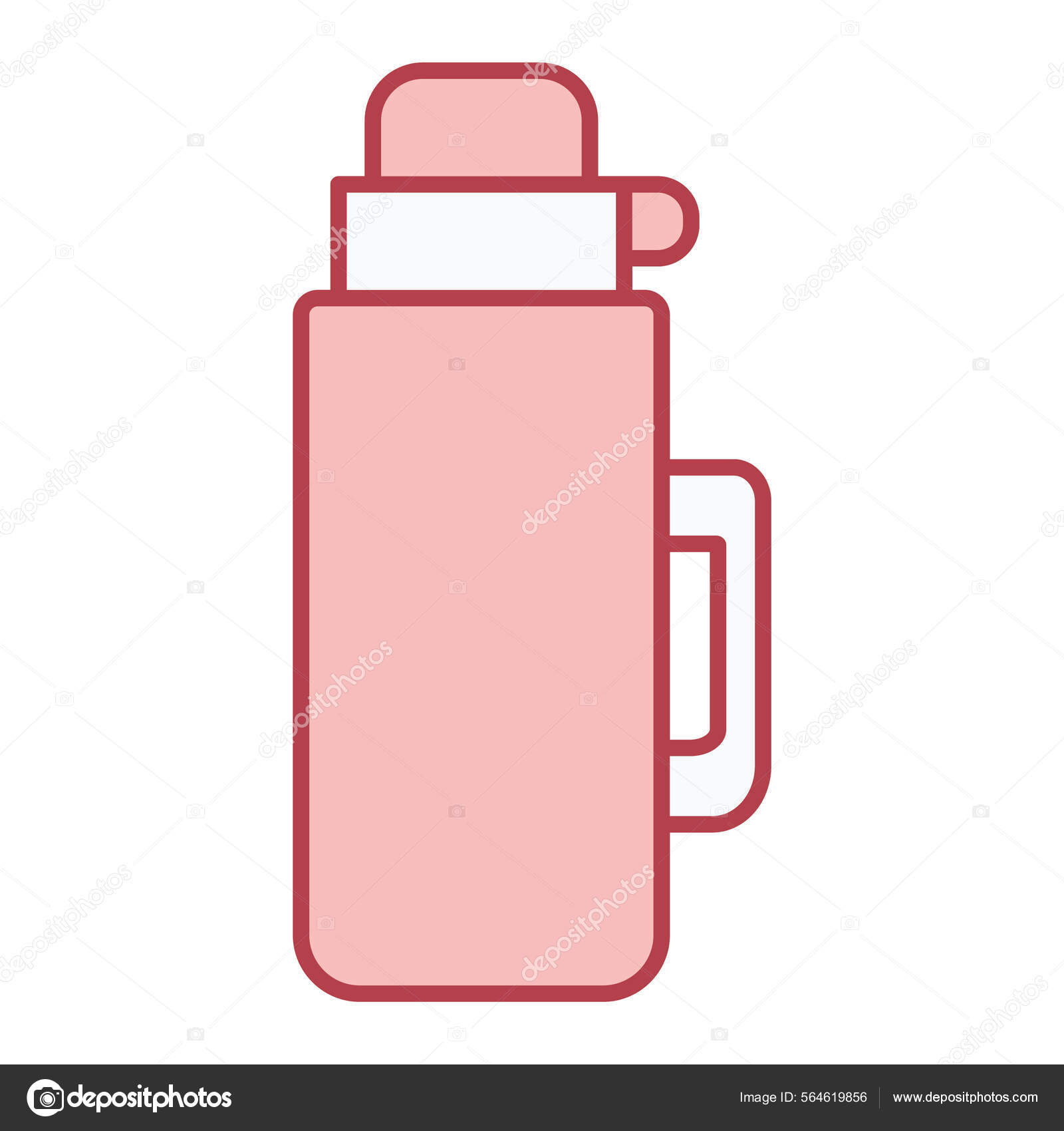 Thermos Icon Outline Illustration Water Bottle Vector Icons Web Stock ...